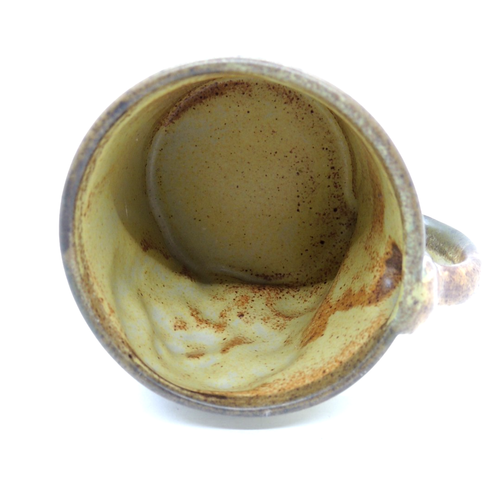 Vintage John Buck Pottery 3D Lion Cup Mug Variegated Earth Tones ...