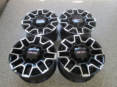 18" GMC Sierra 2500 3500 HD AT4x FACTORY OEM Wheels RIMS WITH SENSORS ...