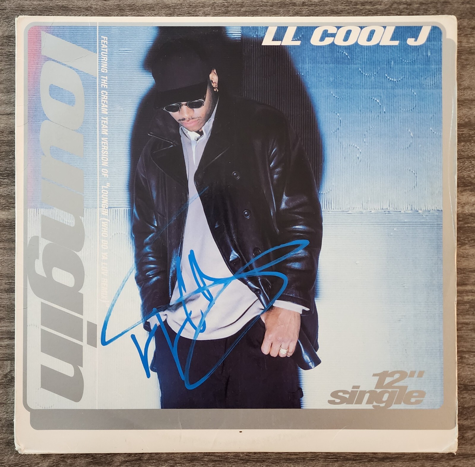 LL Cool J Signed Loungin Vinyl Record 12" Single Hip Hop Rap LEGEND RAD ...