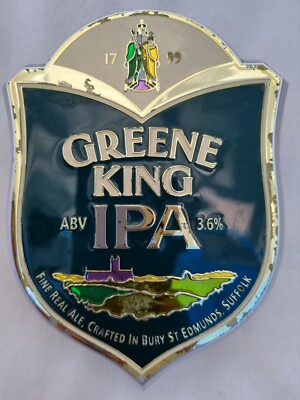 Green King IPA Fine Real Ale Beer Pump Clip Badge | eBay UK