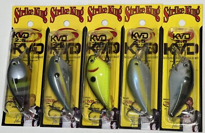 Strike King KVD 2.5 Squarebill Crankbait (Lot of 5) | eBay