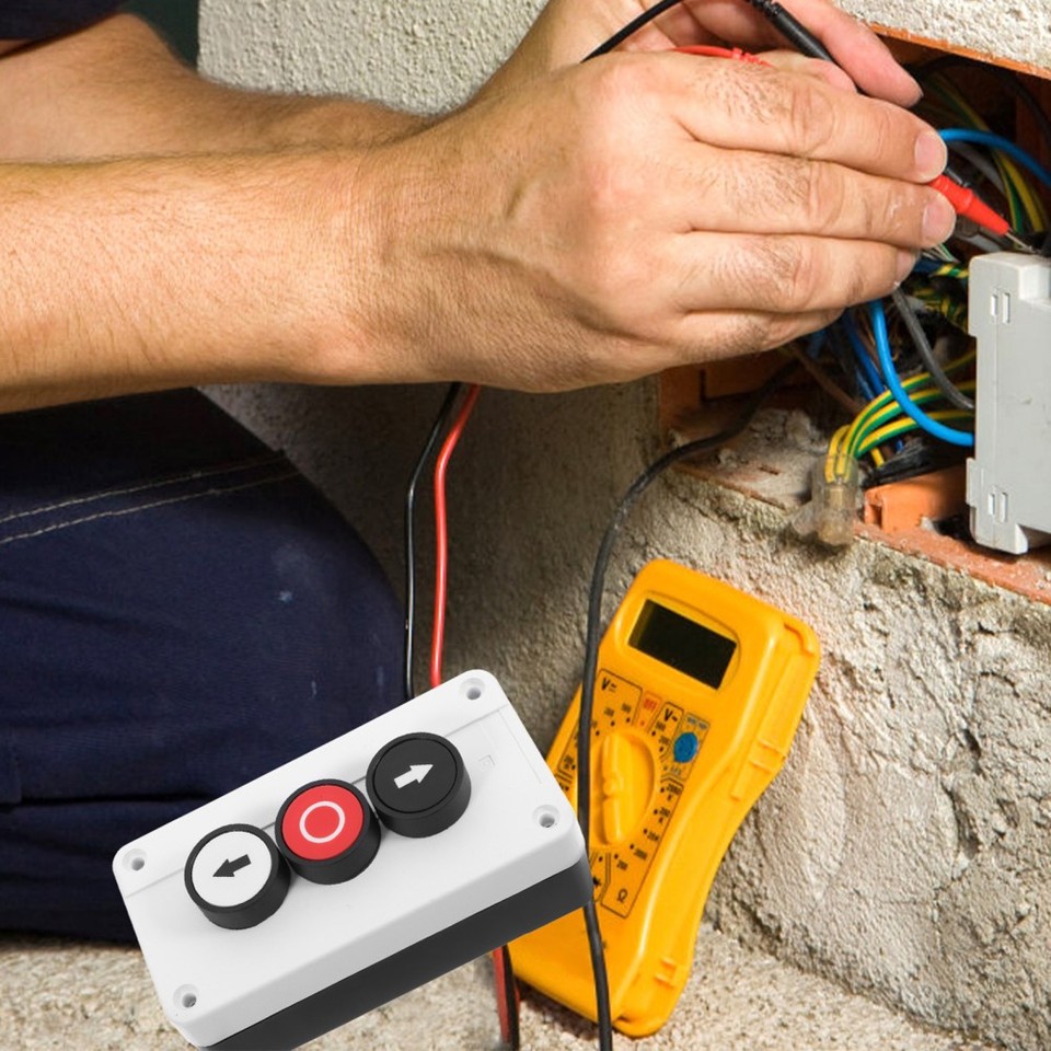 Push Button Switch Station box Winch Roller Door Momentary Push Button Starter | eBay UK