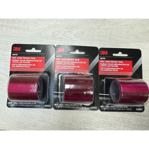 3M Automotive Red Lens Repair Tape, 0 - 03441 1.875 in X 60 in Lot of 3 ...