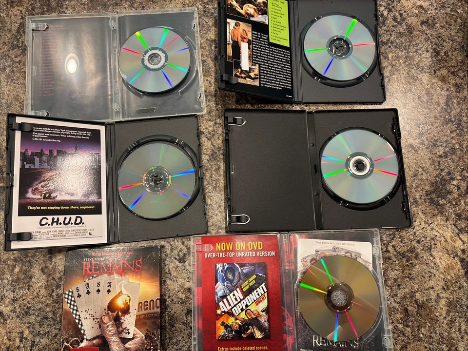 Huge Horror DVD Lot Evil Dead Alive Zombie Lake Pontypool CHUD Sleeping ...