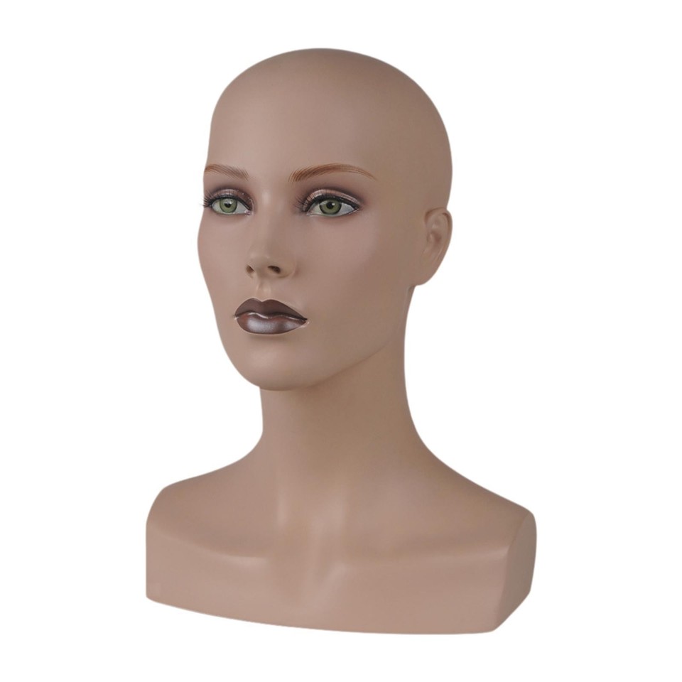 Weibliche kahle Schaufensterpuppe Head Manikin ...