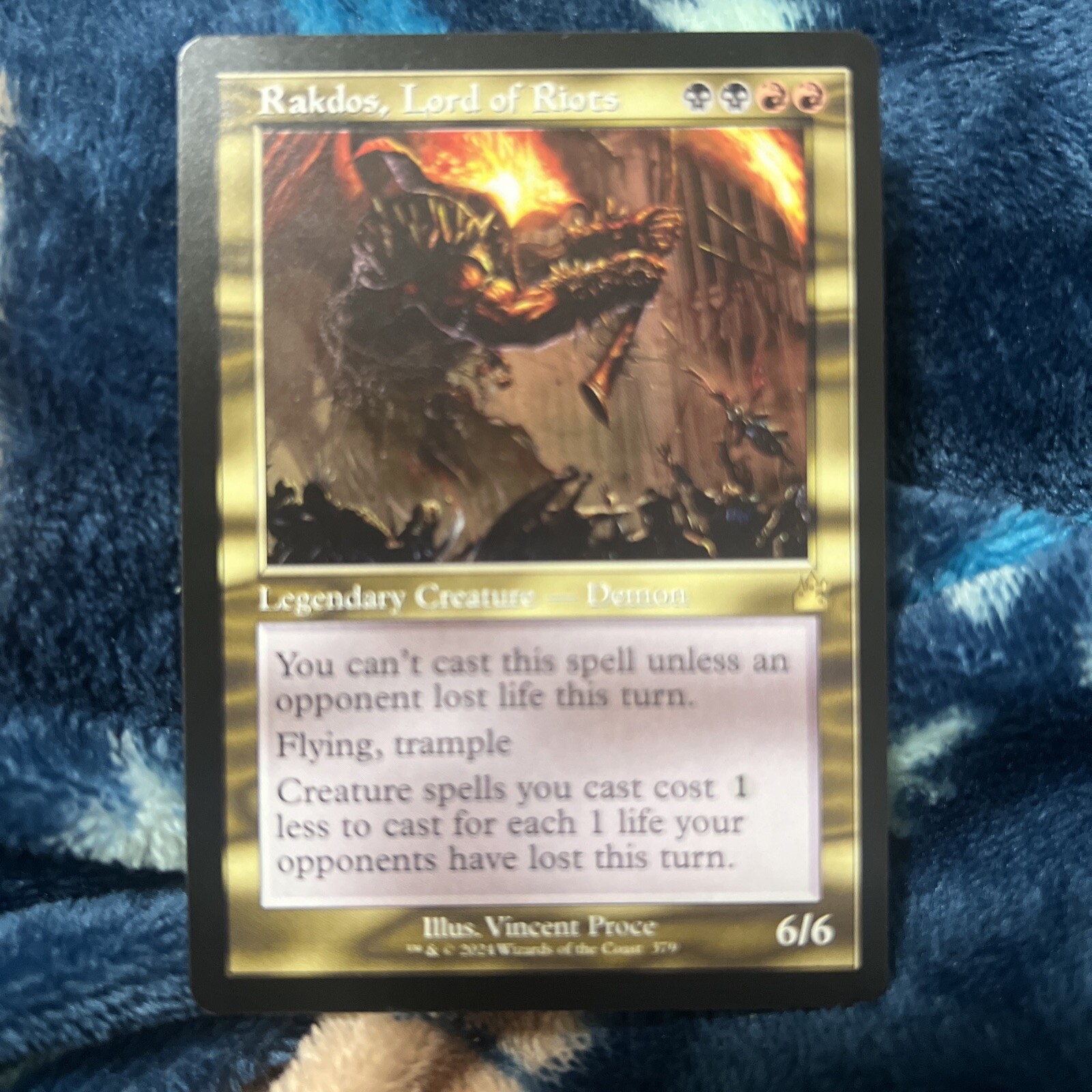 1x (379) Rakdos, Lord of Riots - RETRO FRAME MTG Ravnica Remastered NM ...