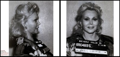 Mugshot - Zsa Zsa Gabor - Canvas Art Poster. Size: 12" x 24" | eBay