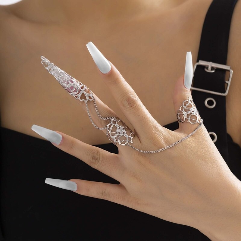Fashionable Finger Nail Knuckle-Ring Nail Cover Finger Tip Manicure ...
