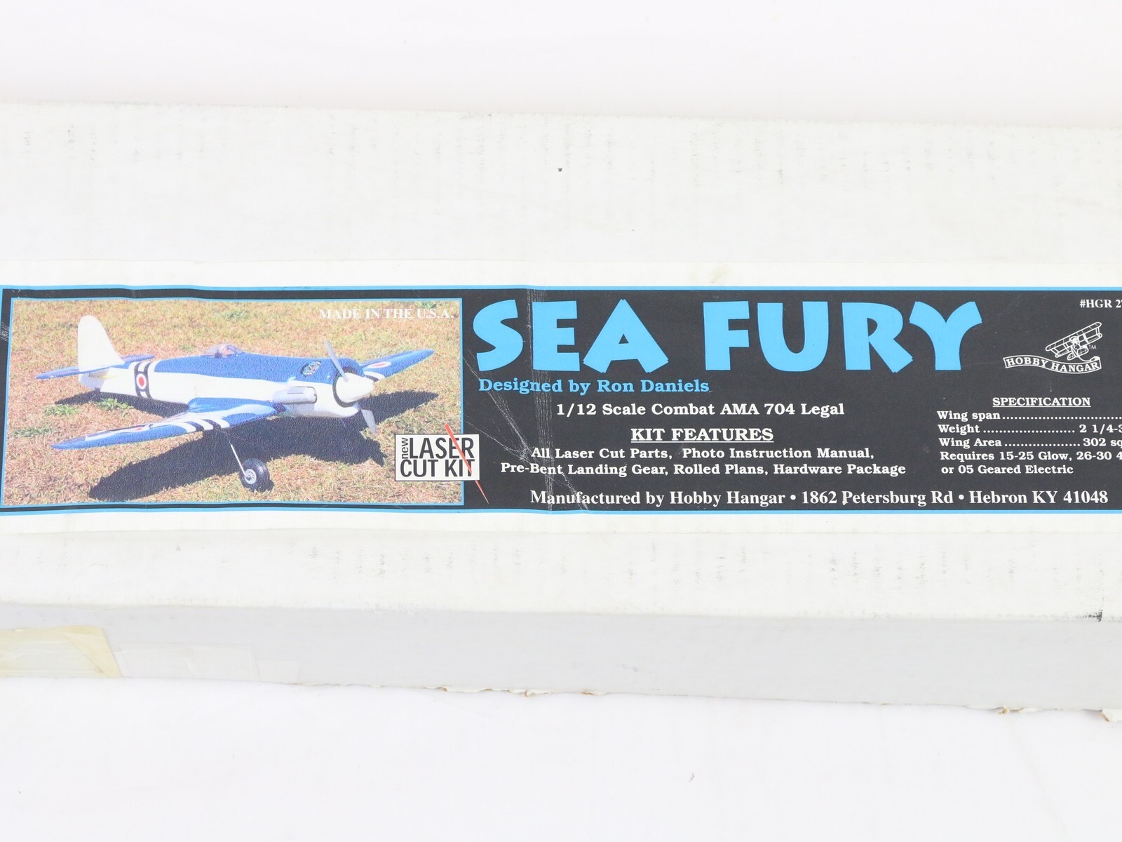Hobby Hangar Hawker Sea Fury Ron Daniels 41" Wingspan Wood RC Laser Cut ...