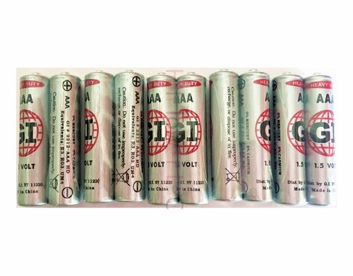 50 pcs Size AAA LR3 LR03 0% Hg Heavy Duty Bulk 1.5V Zinc-Carbon Battery ...