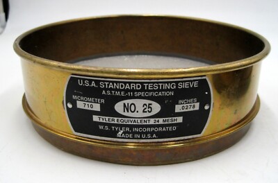 Antique The W.S. Tyler Standard Screen Scale Sieve No. 25, .0278in ...