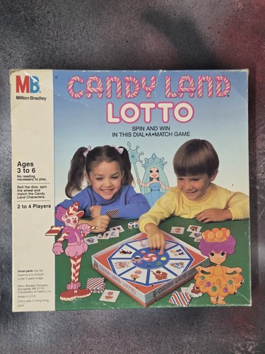 Vintage 1987 Candy Land Lotto Milton Bradley Spin and Win Game Complete ...