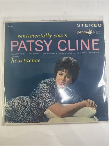 Patsy Cline Sentimentally Yours 1962 Decca Stereo VG/VG+ Vintage Vinyl ...