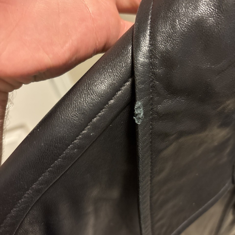 Hugo Boss Caston Men’s 40R Black Lamb Leather Jacket Made in Turkey ...