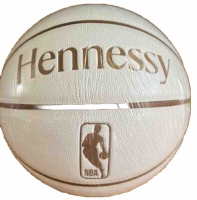 Moet HENNESSY Cognac Gold/WHITE official NBA basketball -Sealed NEWRare ...