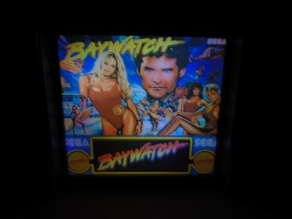 Baywatch Pinball Head LED Display light box | eBay