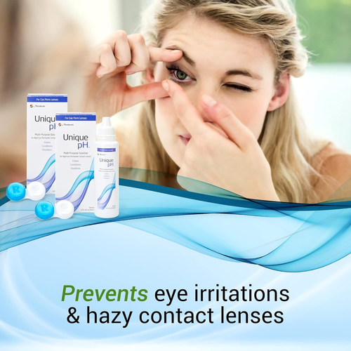 Unique pH Multi-Purpose Solution + RGP Lens Case, 4 Fl Oz (Pack of 2 ...