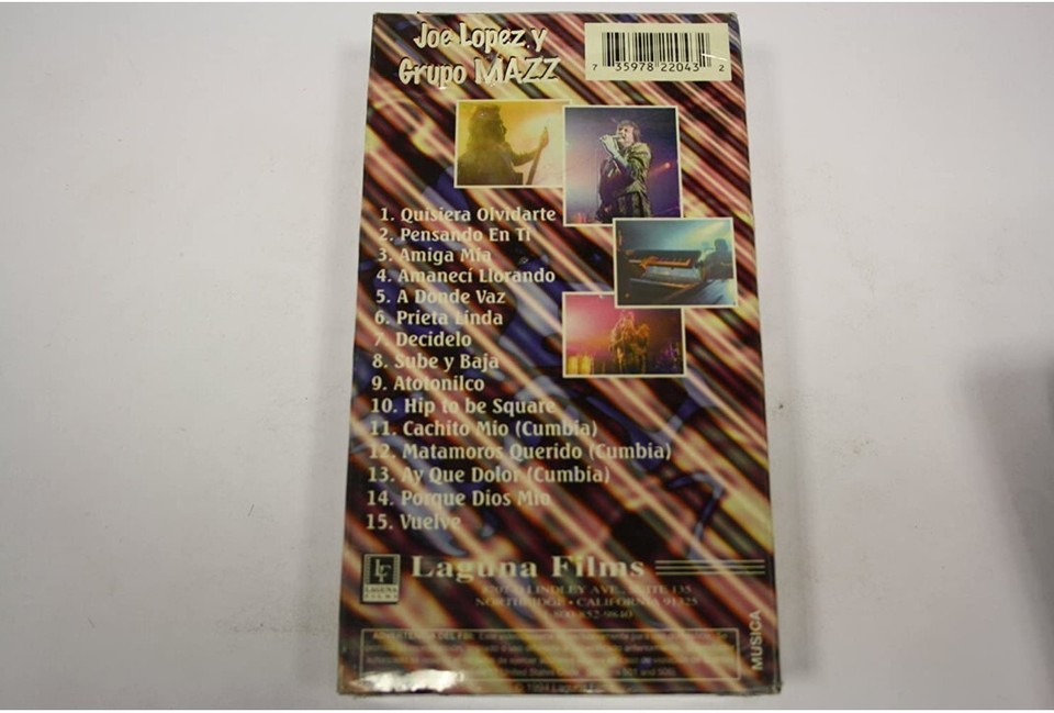 JOE LOPEZ Y EL GRUPO MAZZ EN CONCIERTO VHS | eBay