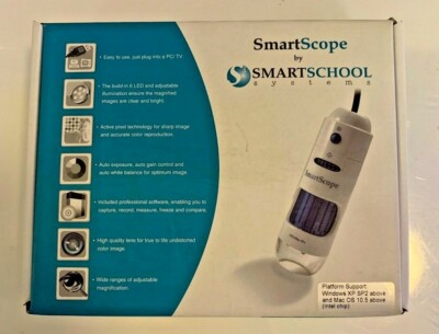 Smartscope 200x USB 2.0 Digital Microscope Zoom Camera Magnifier Stand ...