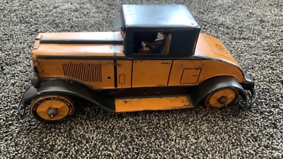 Marx Wind Up Vintage Tin Old Time Car -- 1930's Coupe with Driver | eBay