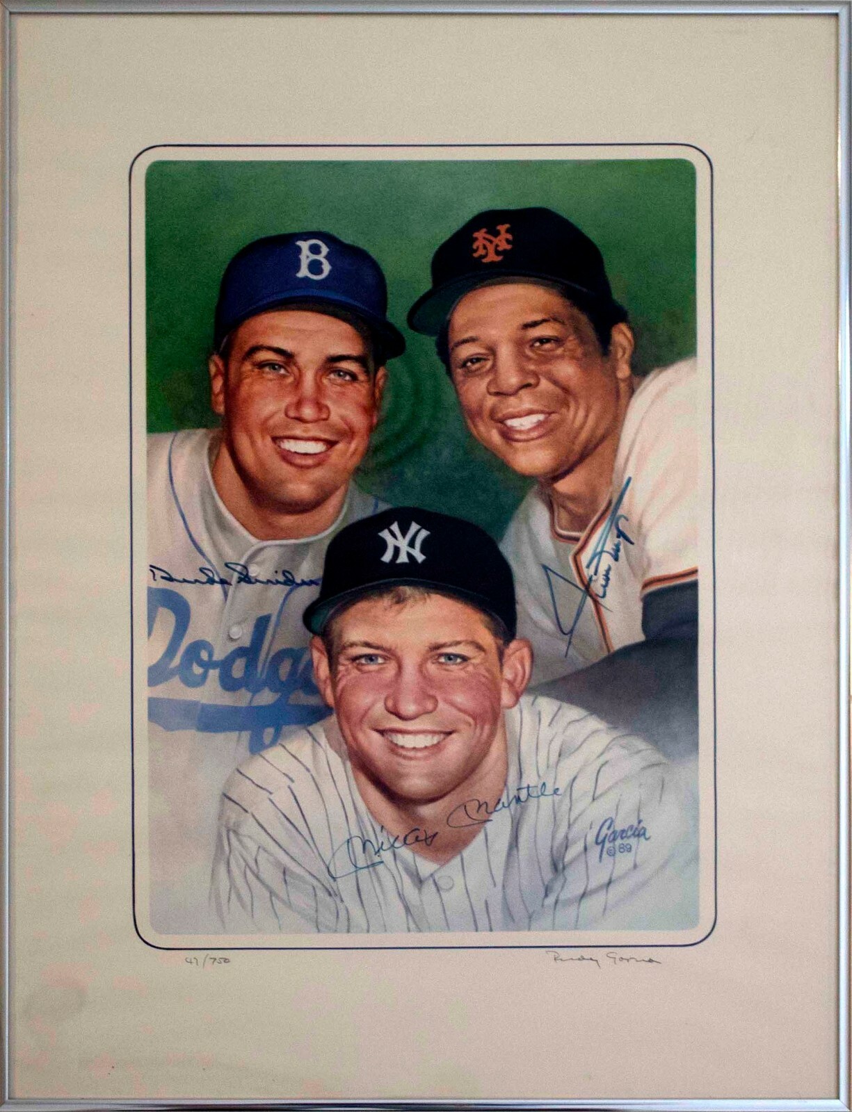Rudy Garcia Willie, Mickey, & The Duke Autographed Signed Print | eBay