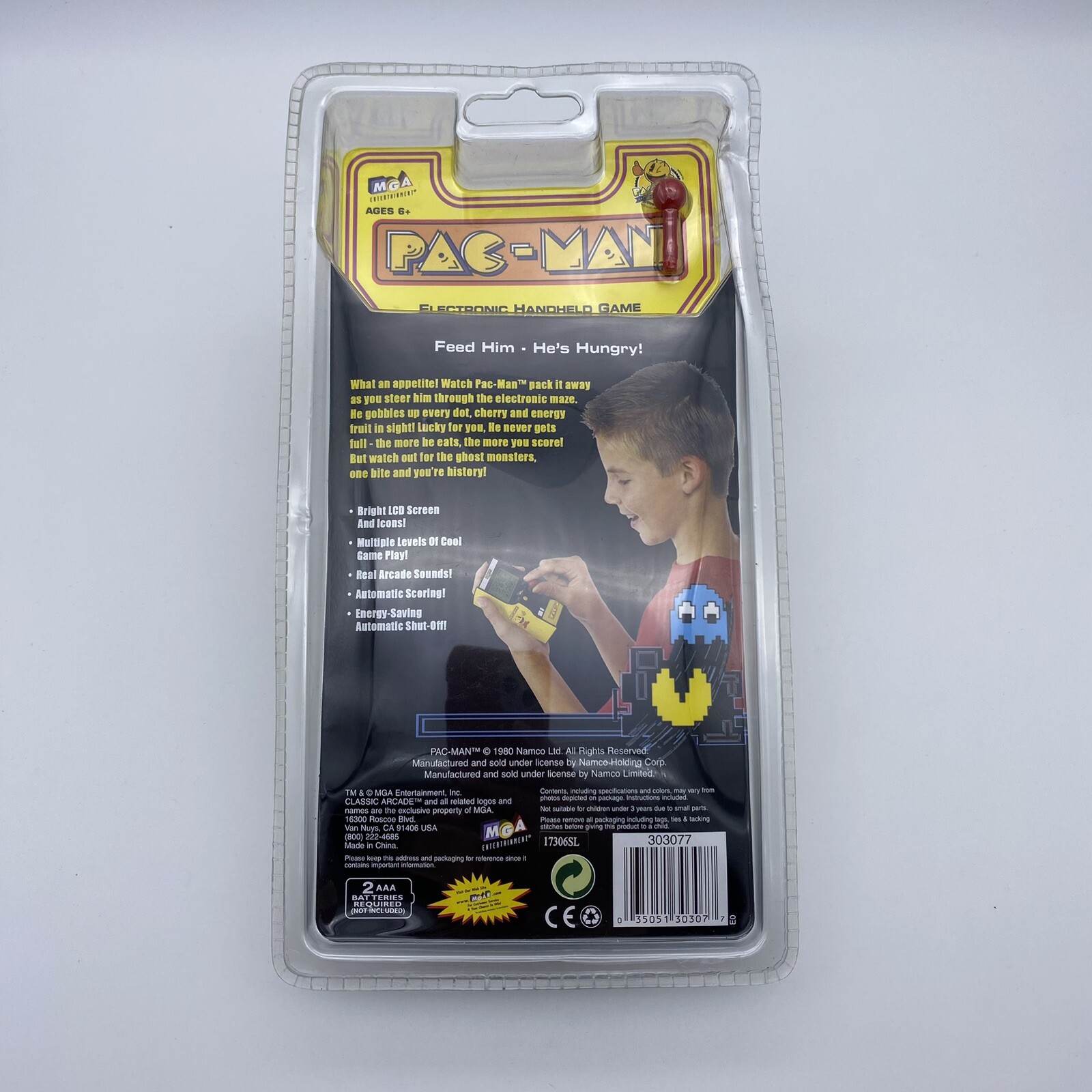 Pac-Man Classic Arcade Handheld Game Retro Arcade MGA Games Namco LTD ...