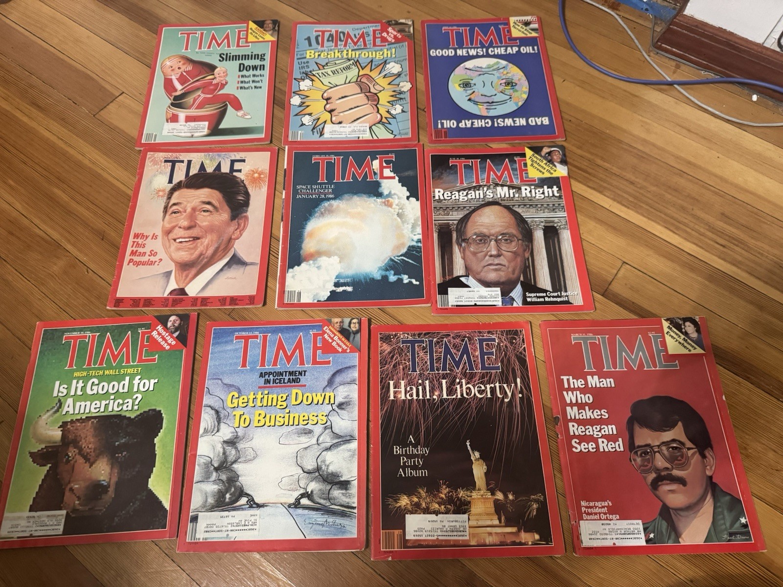 Time Magazine Lot - Reagan Era Covers 1986 | eBay