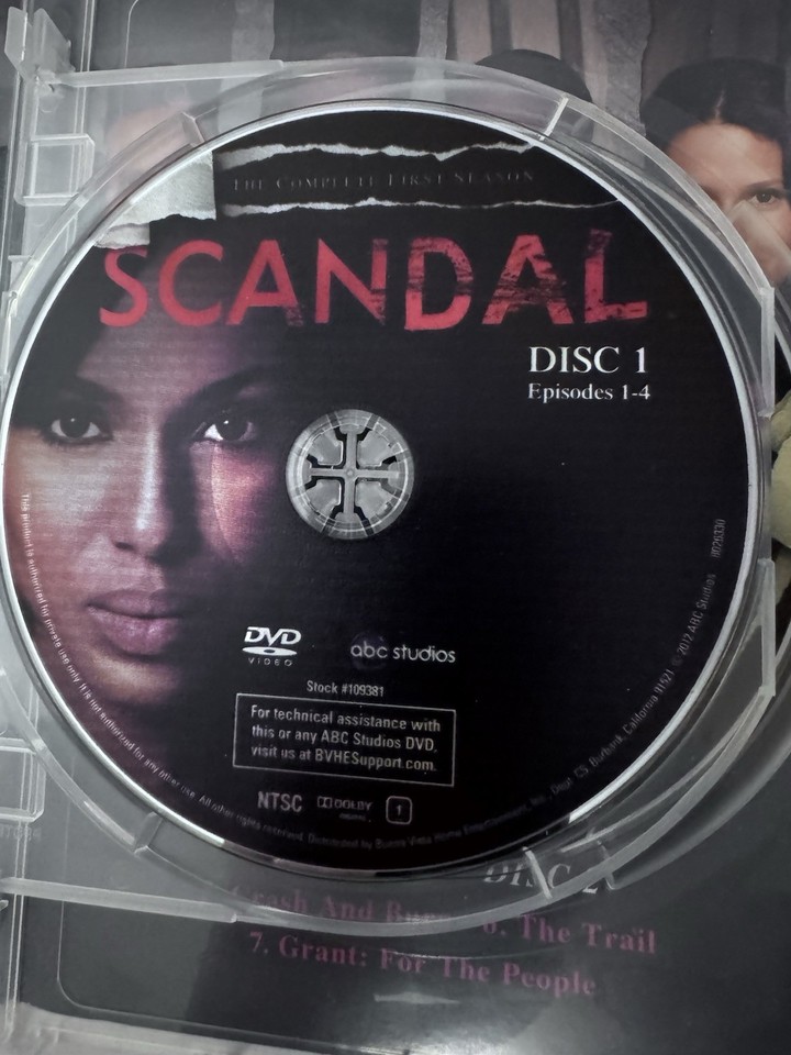 Scandal: the Complete First Season (DVD) 786936823561 | eBay UK