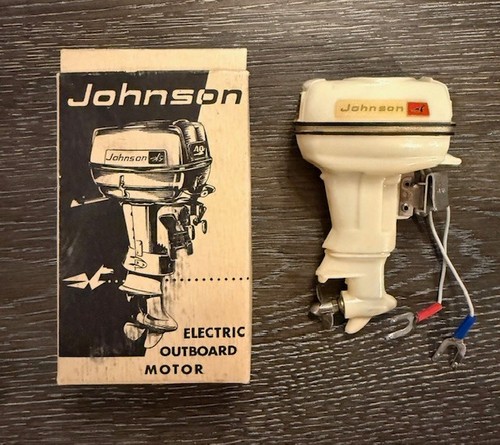 1960 Fleet Line Johnson 40 hp Outboard Boat Motor #43 Japan Battery Toy ...