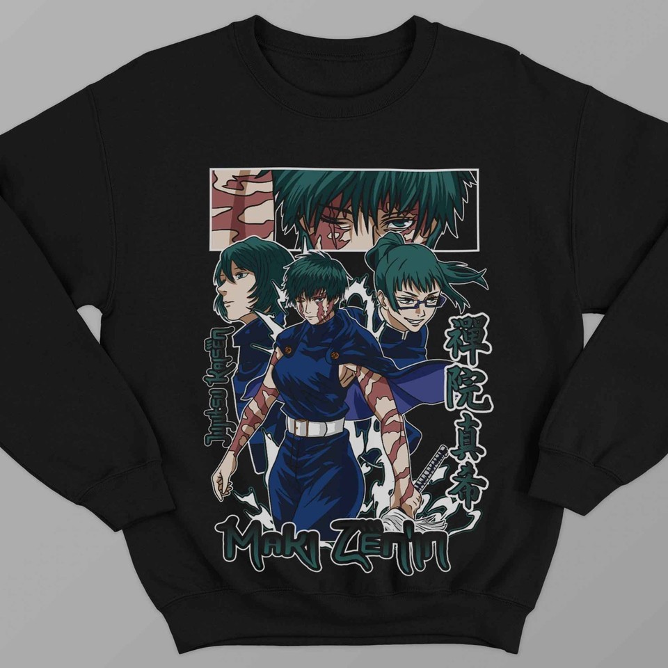Jujutsu Kaisen Sweatshirt Maki Zenin Sweater JJK Anime Pullover Gojo ...
