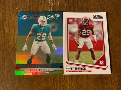 (2) Minkah Fitzpatrick 2019 Prestige Xtra Points /249 Red 2018 Score ...