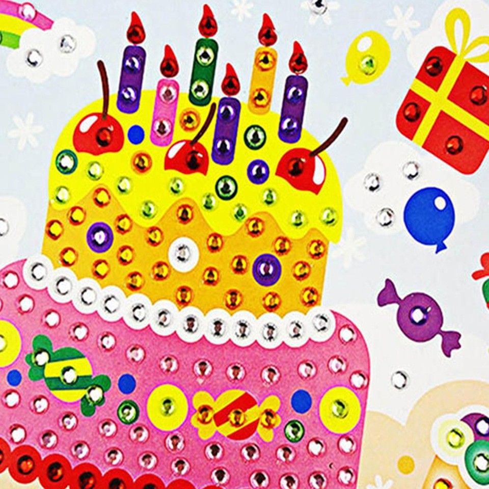 10 Pieces DIY Sticking Crafts Mosaic Painting Stickers for Drawing Home ...