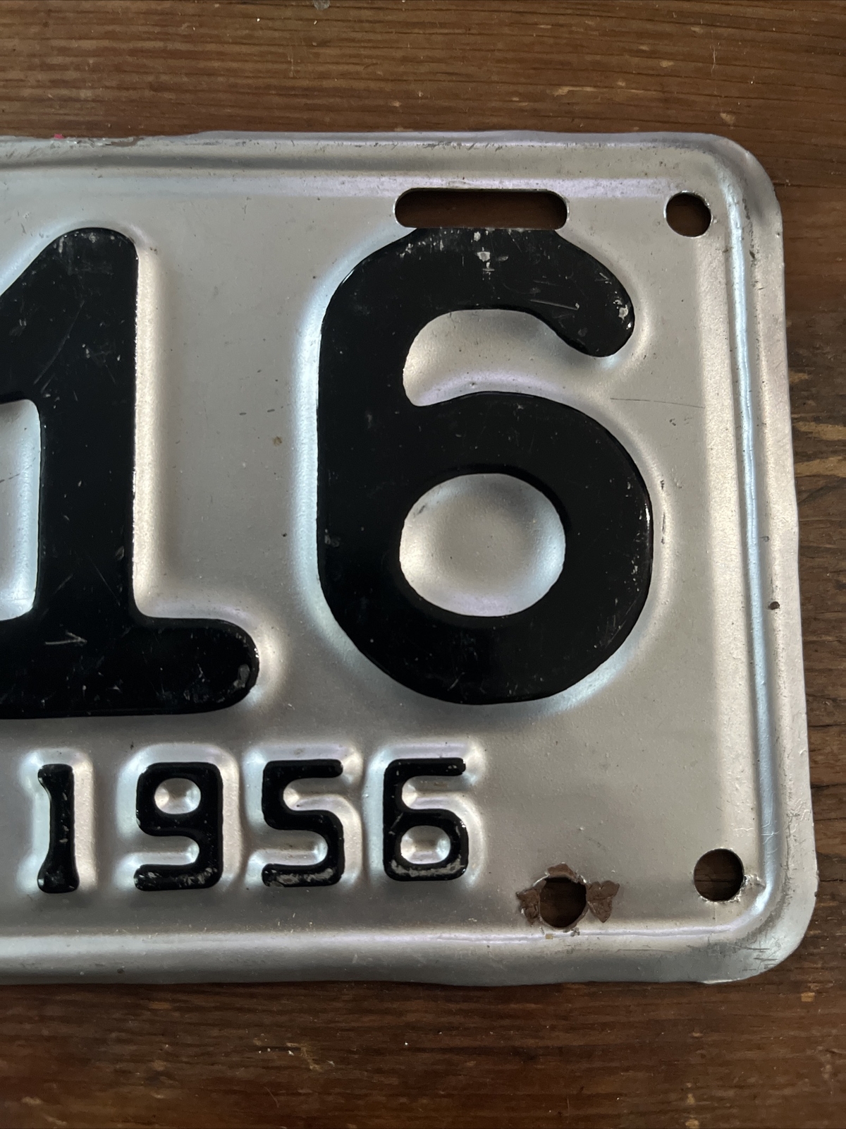 1956 Connecticut Motorcycle License Plate 100% All Original Paint ...