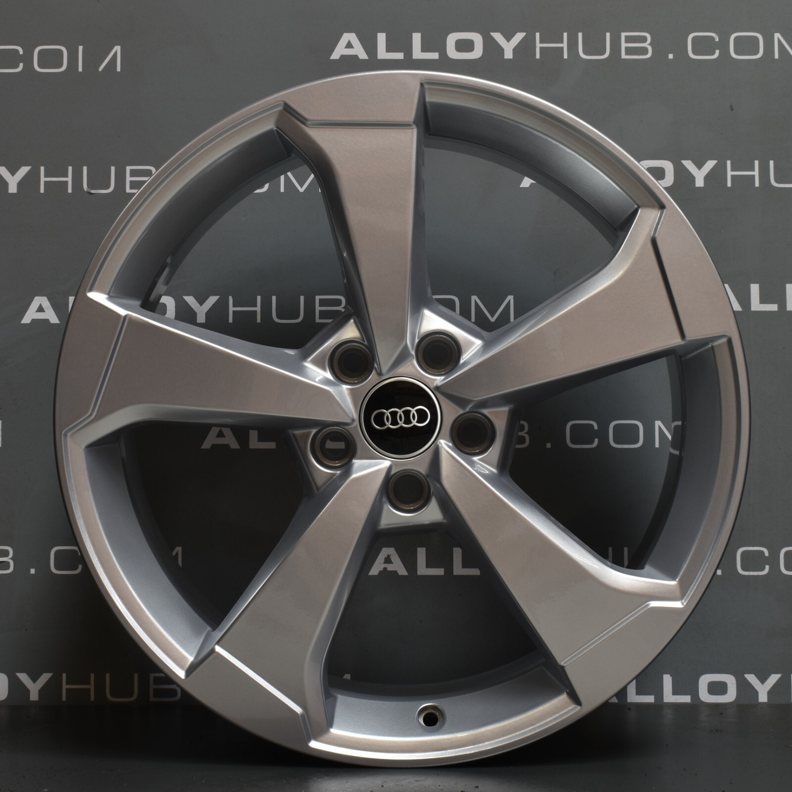 GENUINE AUDI A3 S3 8V 5 SPOKE ROTOR 19" INCH SILVER ALLOY WHEELS SET X4 ...