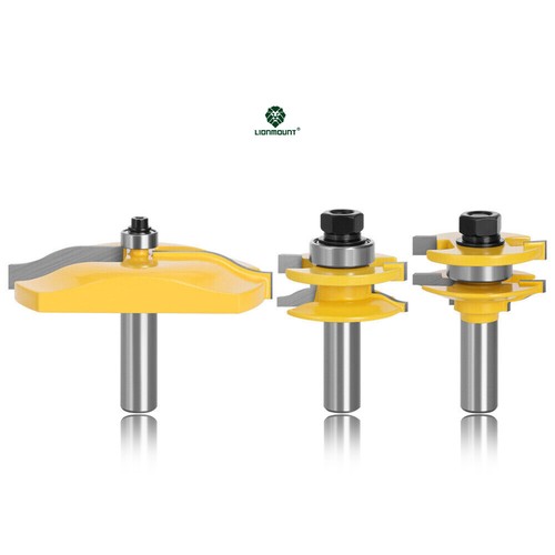 1/2 12mm Shank Joint Rail & Stile Router Bit Tongue & Groove Large ...