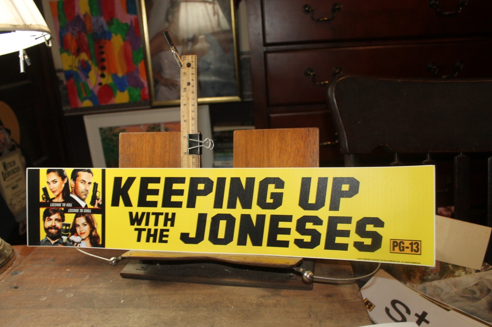 25" x 5" Movie Theater Header Mylar Poster Keeping Up With The Joneses ...