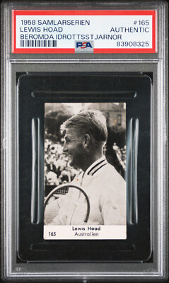 1958 Samlarserien Beromda Idrottsstjarnor 165 Lew Lewis Hoad PSA A ...