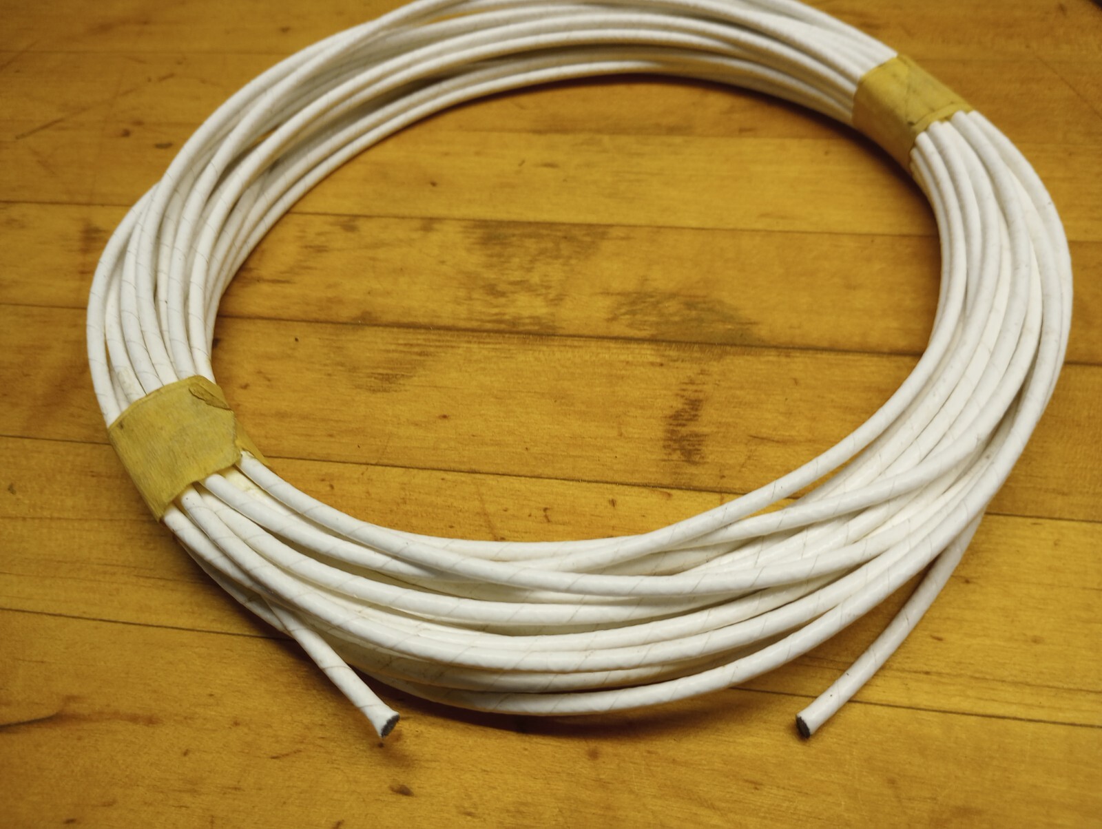 40' 18 AWG White Wire Teflon Insul Coaxial LOT 45 | eBay