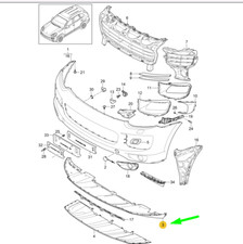 Genuine Porsche Cayenne 92a Front Spoiler Primed 95850510000G2X for ...