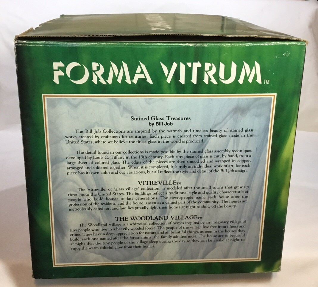RARE FORMA VITRUM Thompsons Drug Store Collectible Stained Glass Light ...