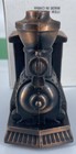 NEW Steam Engine Train COIN BANK Copper Color Metal Locomotive Railtown ...