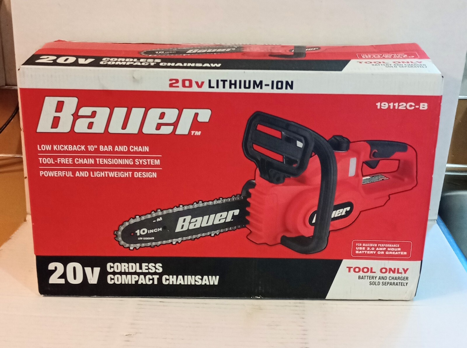 Chainsaw BAUER 20V Lightweight and Powerful 10" Cordless (Tool Only) | eBay