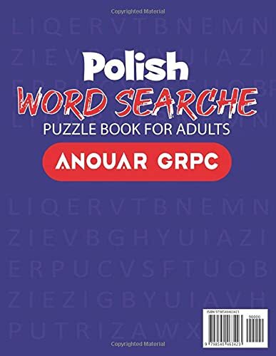 Polish Word Search Puzzle Book fo Adults: Large Print for Adults in ...
