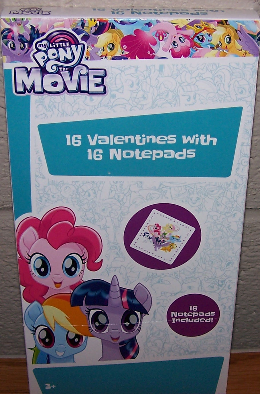 Valentines Day Cards (Box 16) My Little Pony The Movie with Notepads | eBay