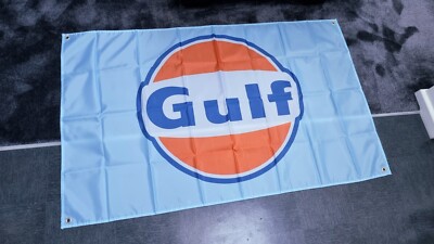 Gulf Banner Flag Garage Dealership 90x150cm VW Porsche Audi Ford | eBay