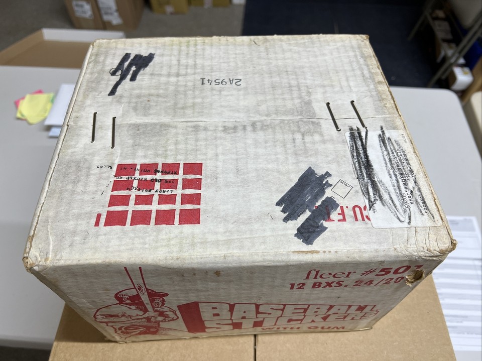 1979 Fleer Stickers Baseball Unopened Box with 24 packs -from a sealed ...