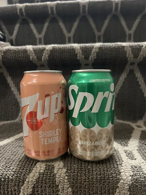 7up shirley temple & Sprite Vanilla Frost!! Very Rare!! 1 Can Of Each ...