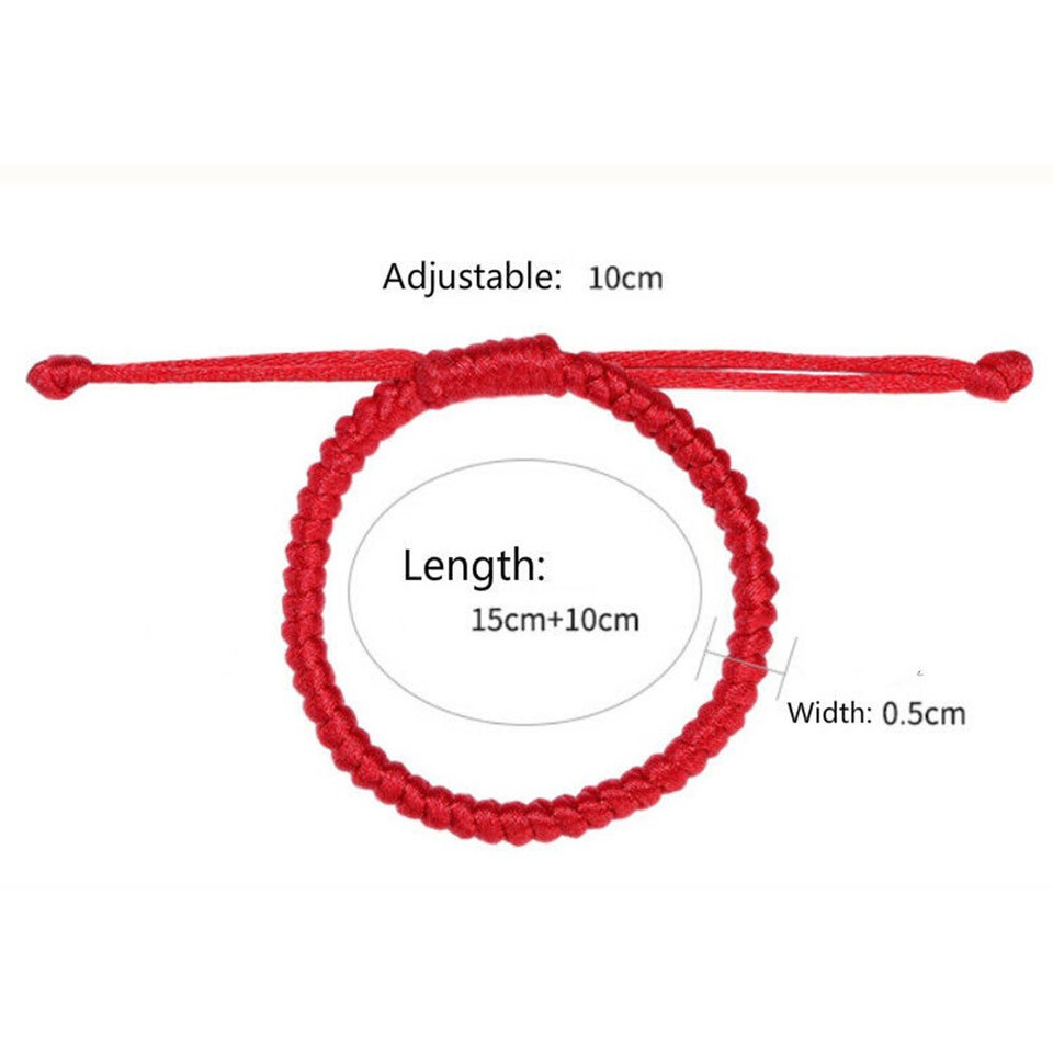 5PCS Red String Bracelet For Women Men Can bring Good Luck Red bracelet ...
