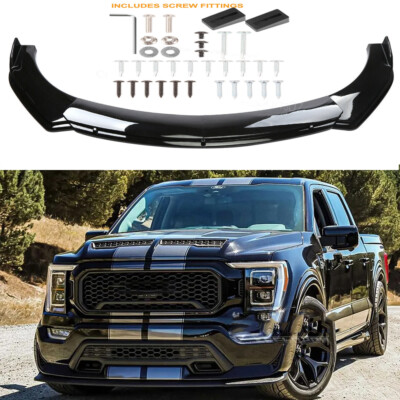 For Ford F150 F-150 Truck Front Splitter Bumper Lip Spoiler Body Kit ...