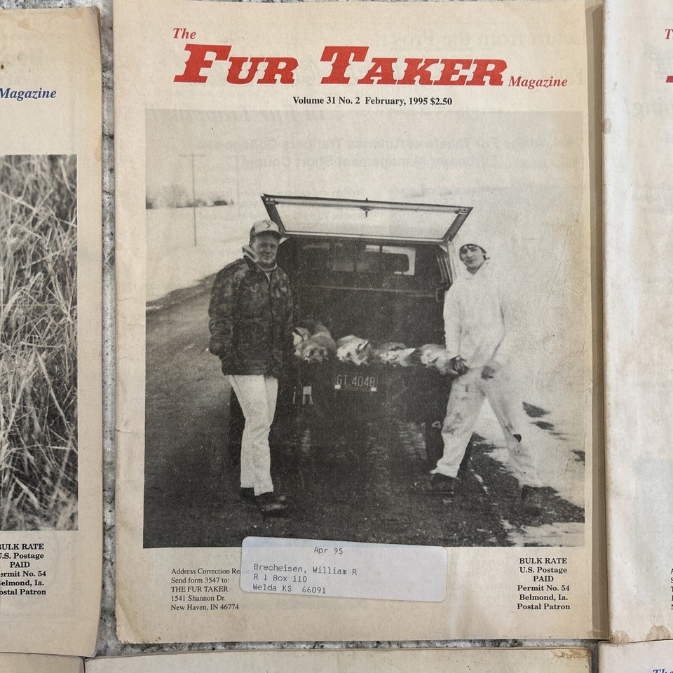 Lot Of 14 The Fur Taker Magazines - 1994 / 1995 - Vintage - Trap ...
